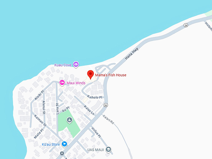 16. mama&rsquo;s fish house map