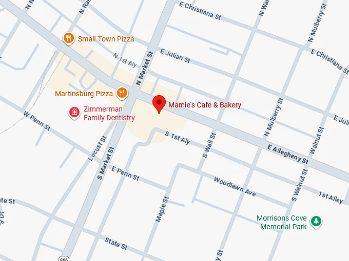 16. mamie's cafe & bakery map