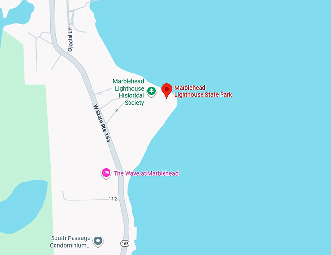 16. marblehead lighthouse state park map