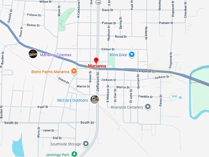 16. marianna, fl map