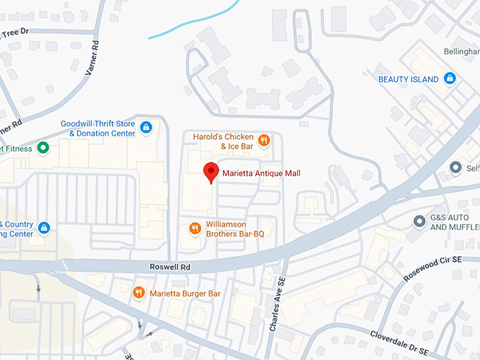 16. marietta antique mall map