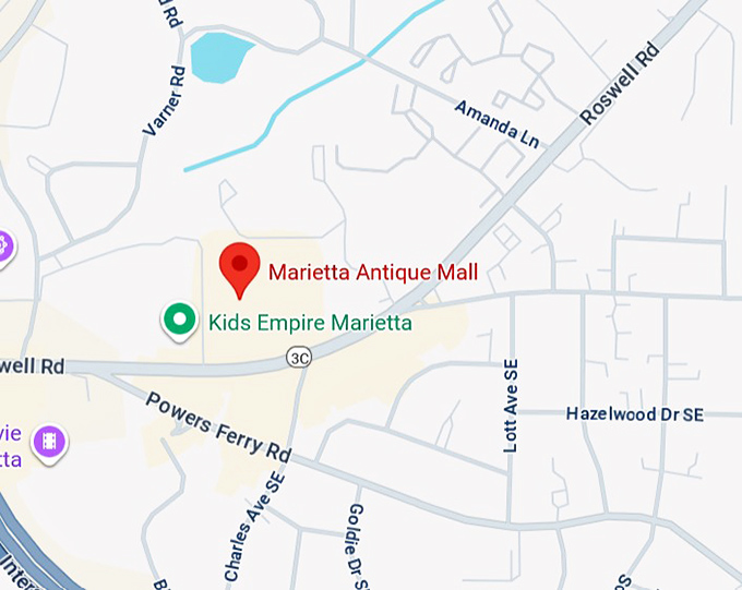 16. marietta antique mall map