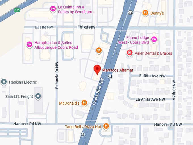 16. mariscos altamar map