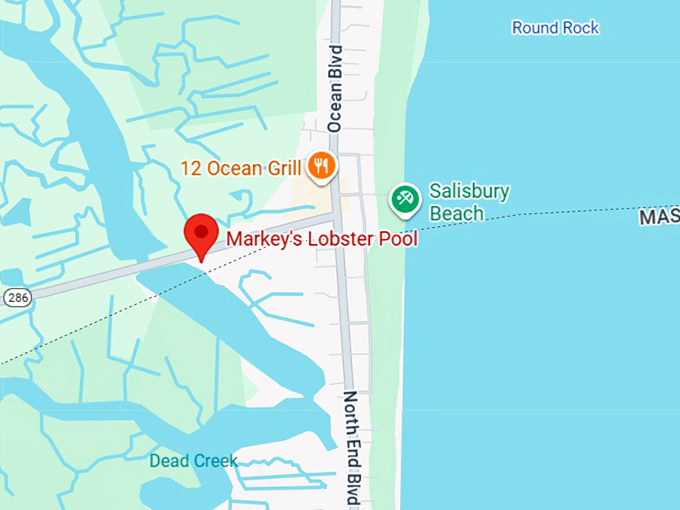 16. markey’s lobster pool map