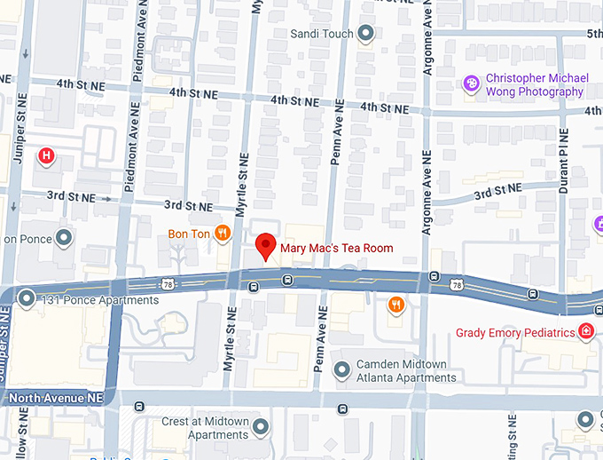 16. mary mac&rsquo;s tea room map