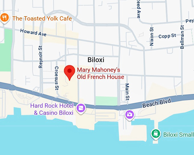 16. mary mahoney's old french house map