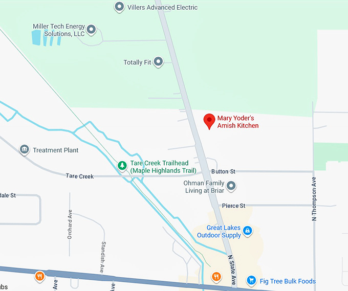 16. mary yoder's amish kitchen map