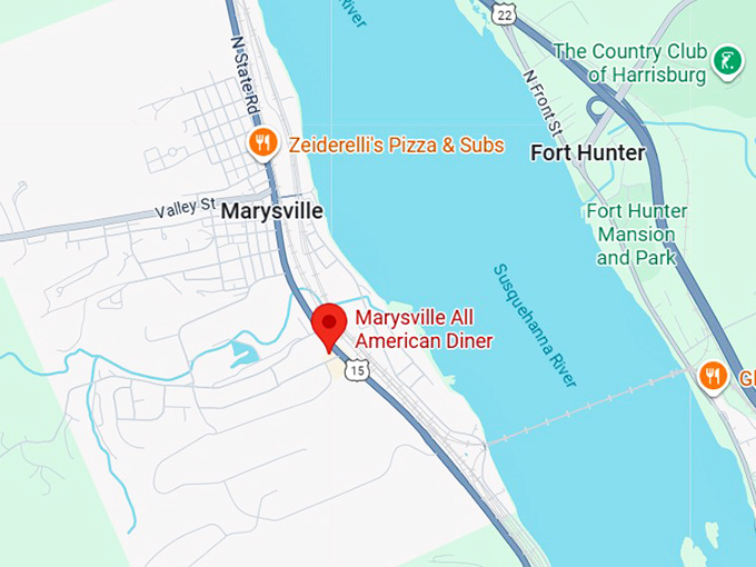 16. marysville all american diner map