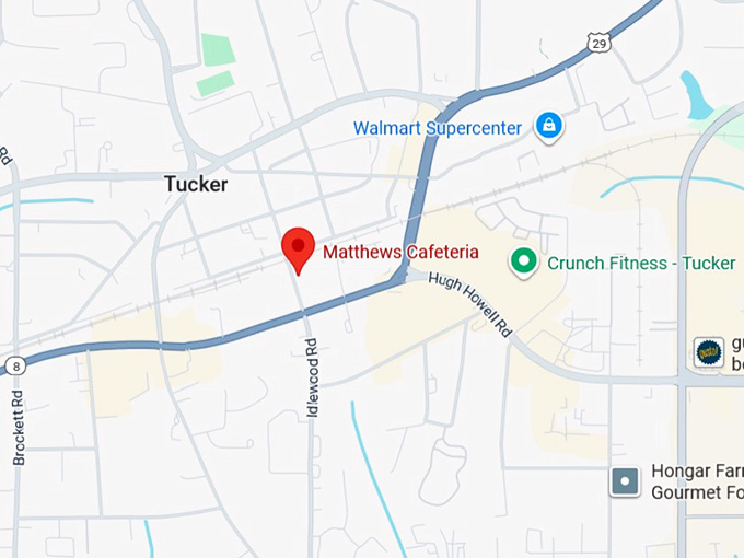 16. matthews cafeteria map