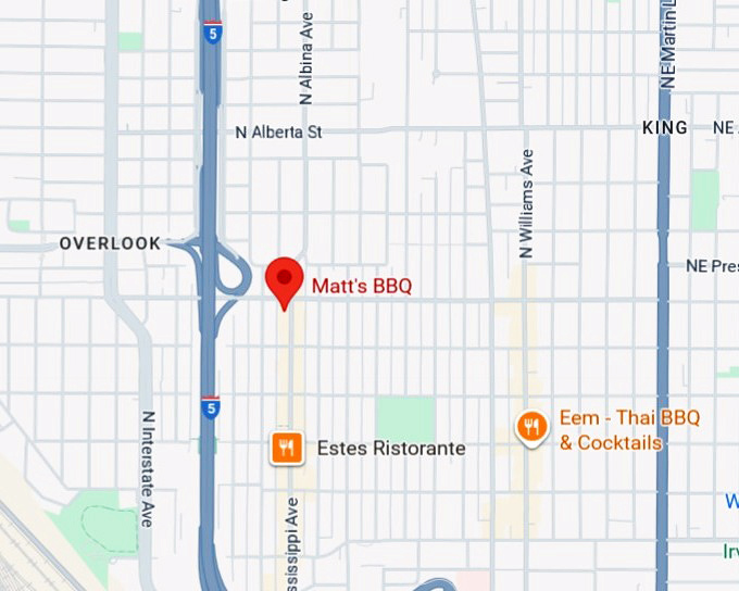 16. matt's bbq map