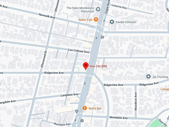 16. max city bbq map