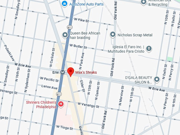 16. max's steaks map