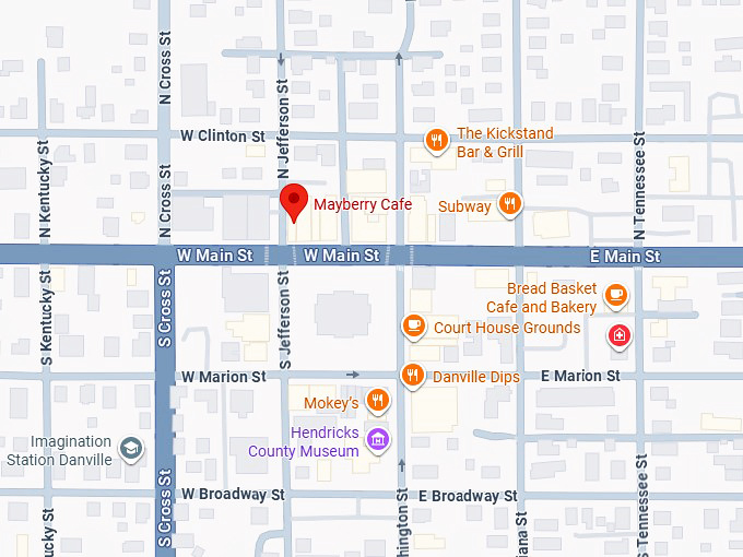 16. mayberry cafe map