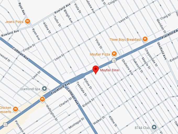 16. mayfair diner map