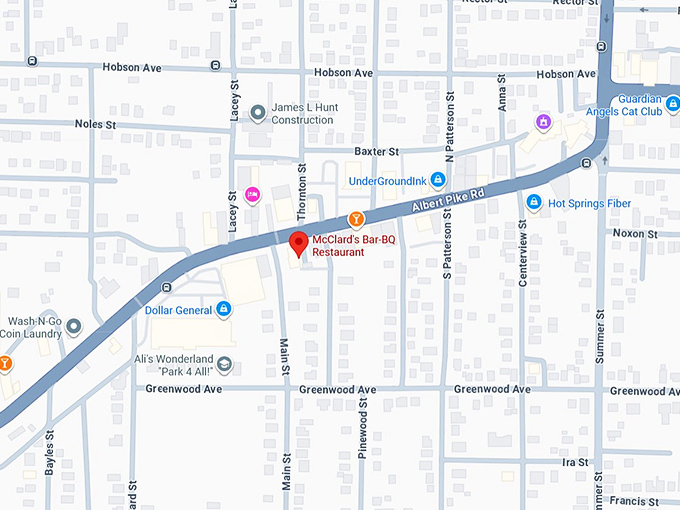 16. mcclard&rsquo;s bar‑b‑q map