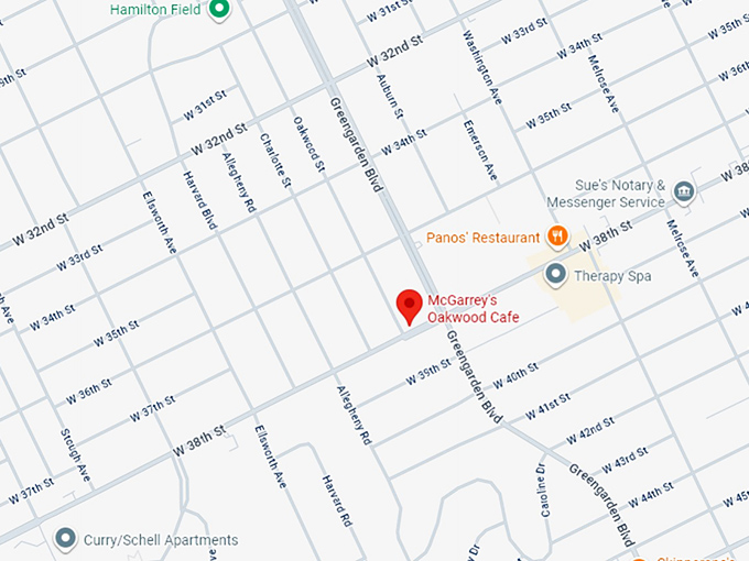 16. mcgarrey's oakwood cafe map