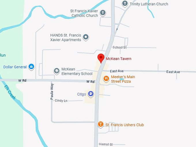 16. mckean tavern map