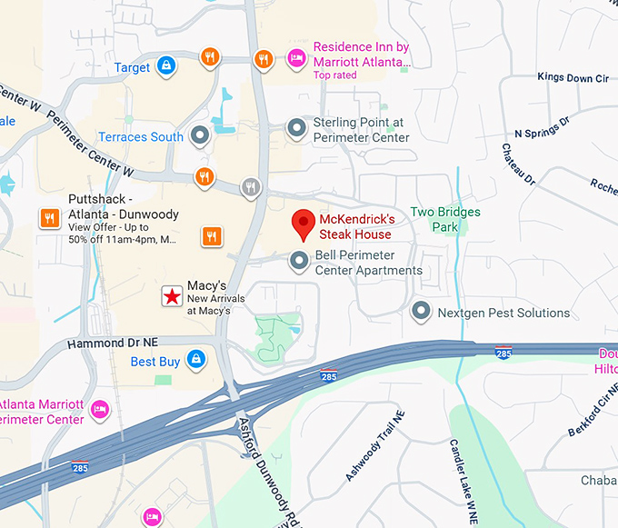 16. mckendrick's steak house map