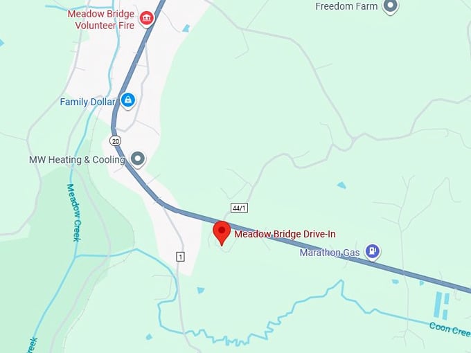 16. meadow bridge drive in map