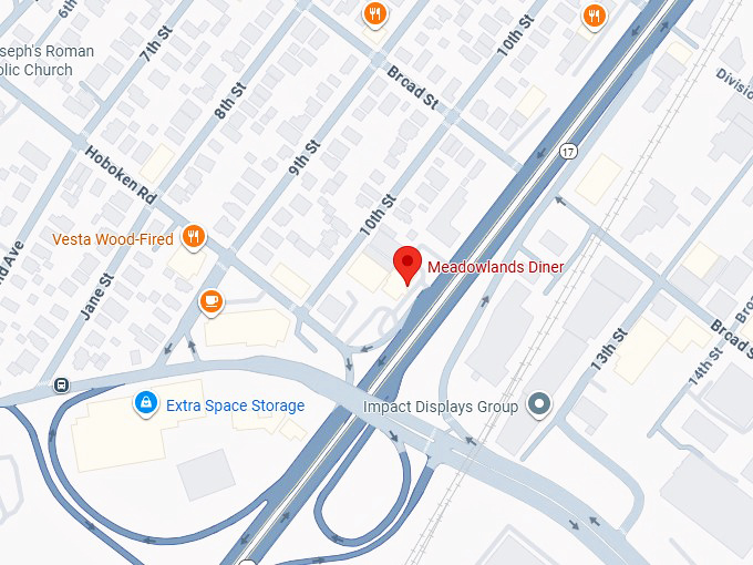 16. meadowlands diner map