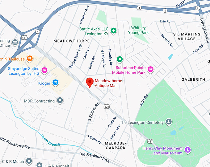 16. meadowthorpe antique mall map
