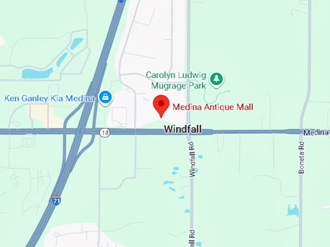 16. medina antique mall map