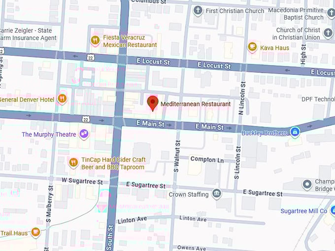 16. mediterranean restaurant map