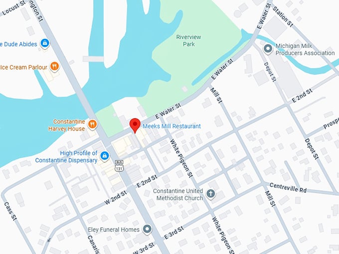 16. meeks mill restaurant map