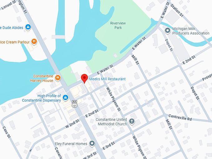 16. meeks mill restaurant map