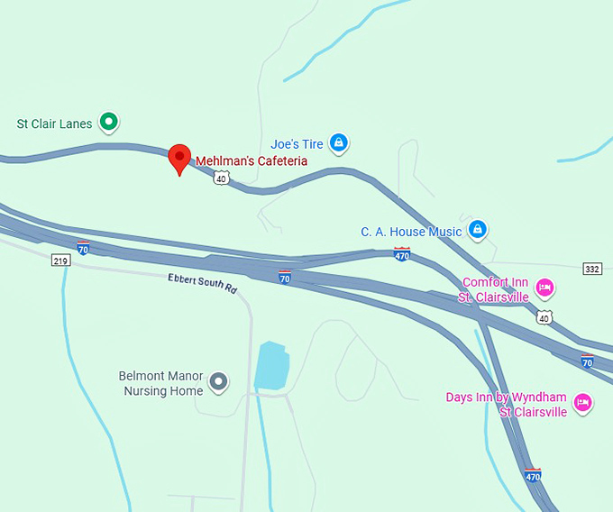 16. mehlman's cafeteria map
