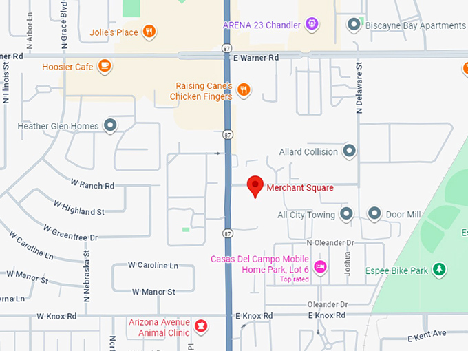 16. merchant square antique marketplace map