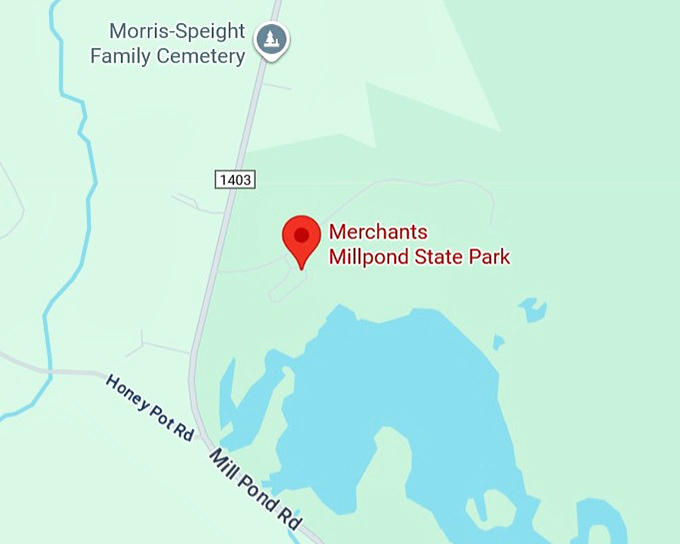 16. merchants millpond state park map