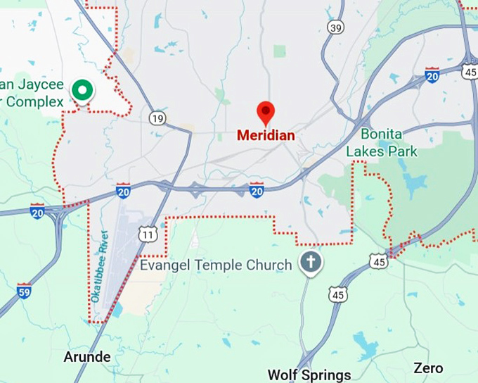 16. meridian map