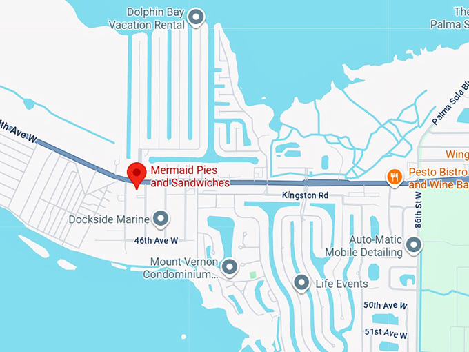 16. mermaid pies and sandwiches map