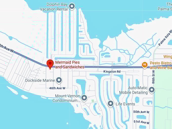 16. mermaid pies and sandwiches map