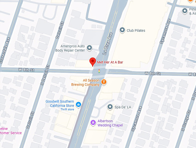 16. met her at a bar map