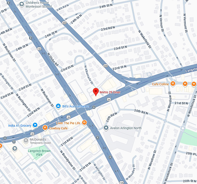 16. metro 29 diner map