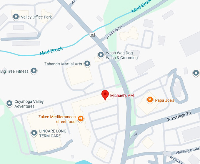 16. michael&rsquo;s a.m. map