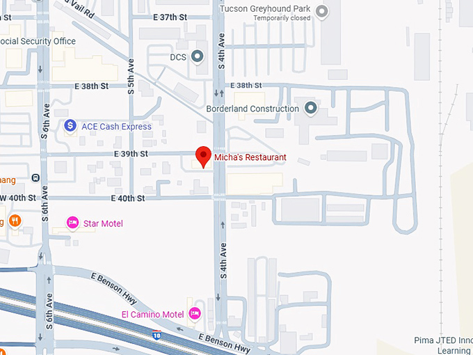 16. micha's restaurant map