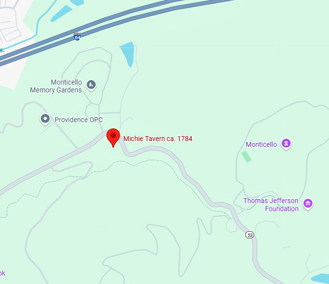 16. michie tavern ca. 1784 map