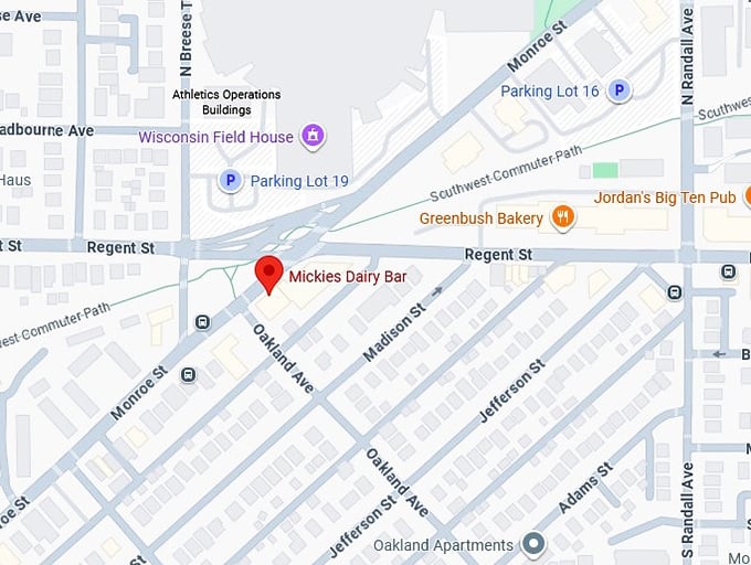 16. mickies dairy bar map