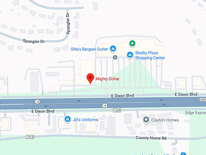 16. mighty dollar (1635 e dixon blvd) map