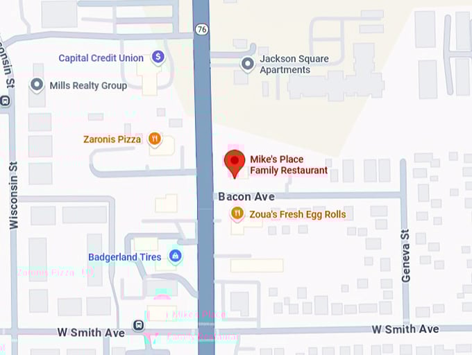 16. mike's place family restaurant map