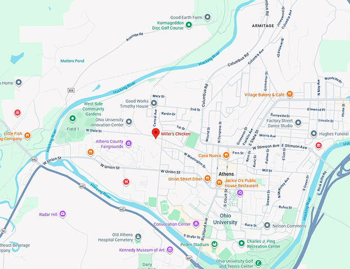 16. miller's chicken map