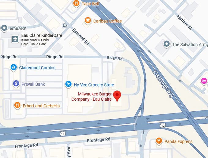 16. milwaukee burger company eau claire map