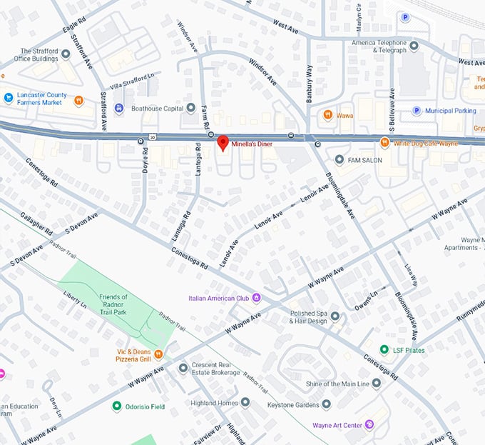 16. minella's diner map