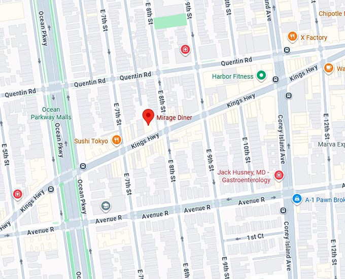 16. mirage diner map