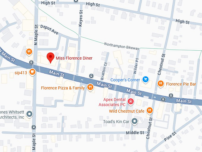 16. miss florence diner map