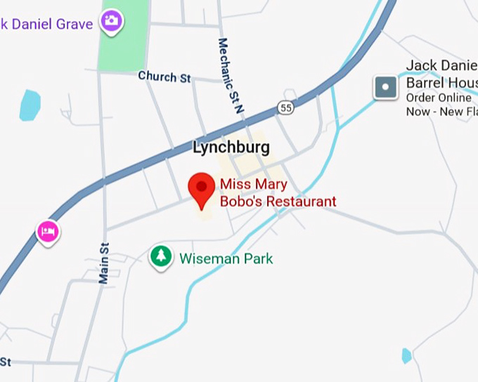 16. miss mary bobo's restaurant map