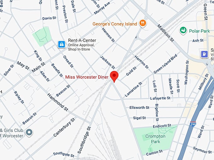 16. miss worcester diner map